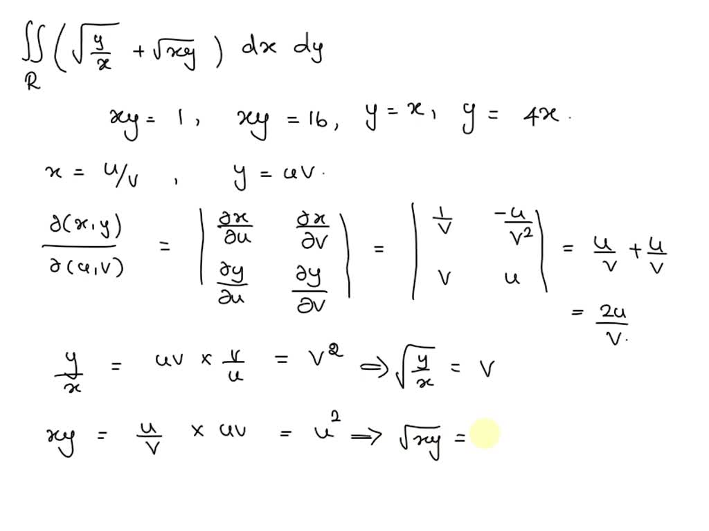 SOLVED: Let R be the region in the first quadrant of the xy-plane ...