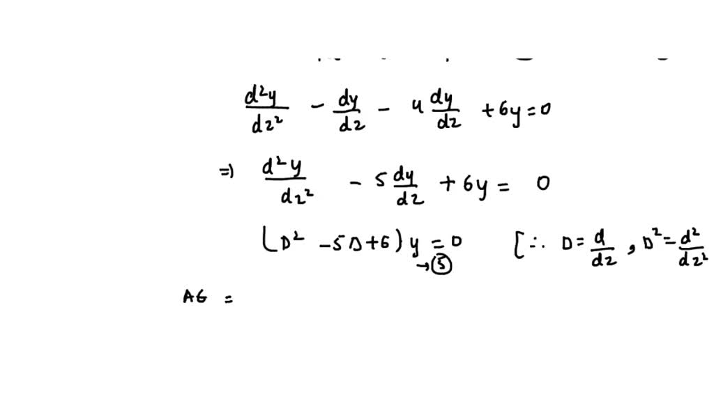 SOLVED: Verify that y is a general solution of the differential ...