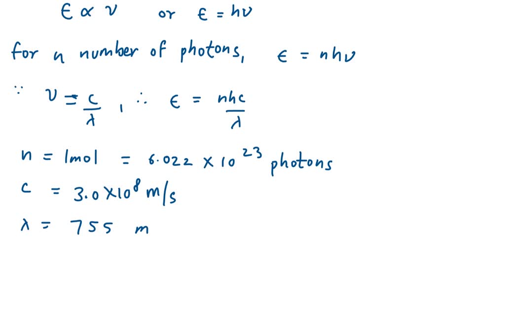 SOLVED: Determine the wavelength of the photons whose absorption would ...
