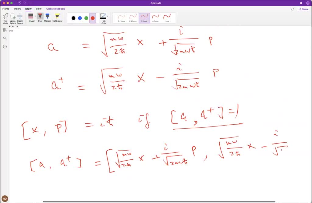 SOLVED: The ladder operators a and a^† are defined as follows in terms ...