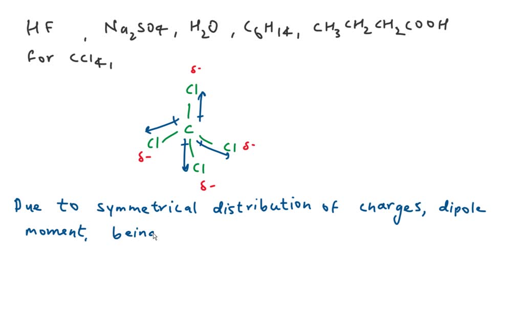 SOLVED: Which one of the following substances would be the most soluble ...
