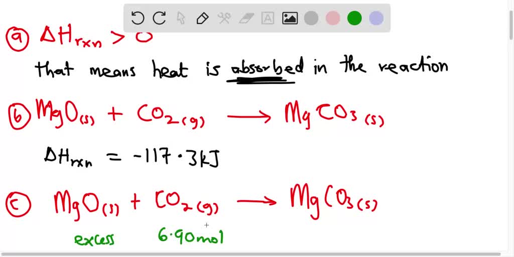 SOLVED: Consider the following balanced thermochemical equation for the ...