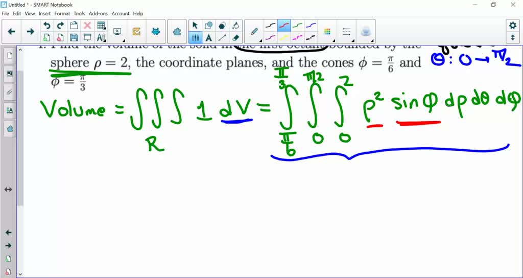 SOLVED: 4. Find the volume of the solid in the first octant bounded by ...