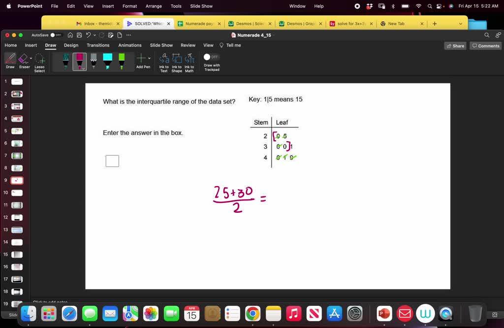 SOLVED: 'IQR: Need help asap! 20 points! What is the interquartile ...