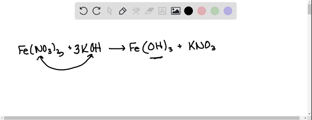 SOLVED: The precipitate formed when Fe(NO3)2 is mixed with KOH is A) KNO3 B) K(NO3)2 C) FeOH D ...