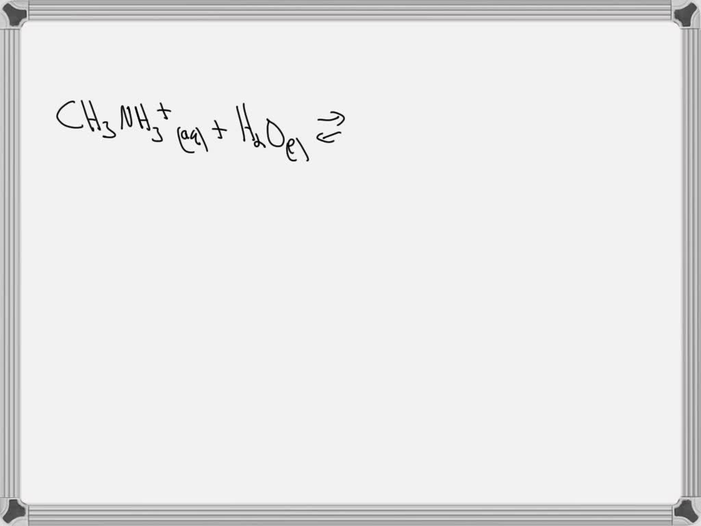 SOLVED: A solution is made by dissolving 26.1 g of CH3NH2NO2 in 500.0 mL of water: As CH3NH2NO2 ...