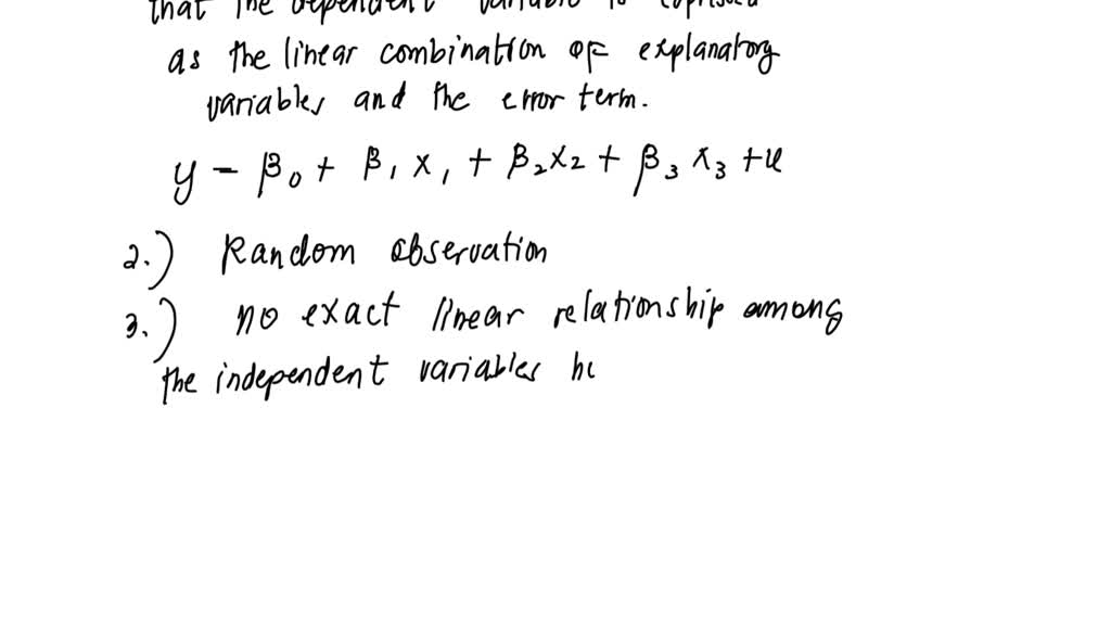 SOLVED: Consider the multiple linear regression model containing three ... SOLVED: Consider the multiple linear regression model containing three ...
