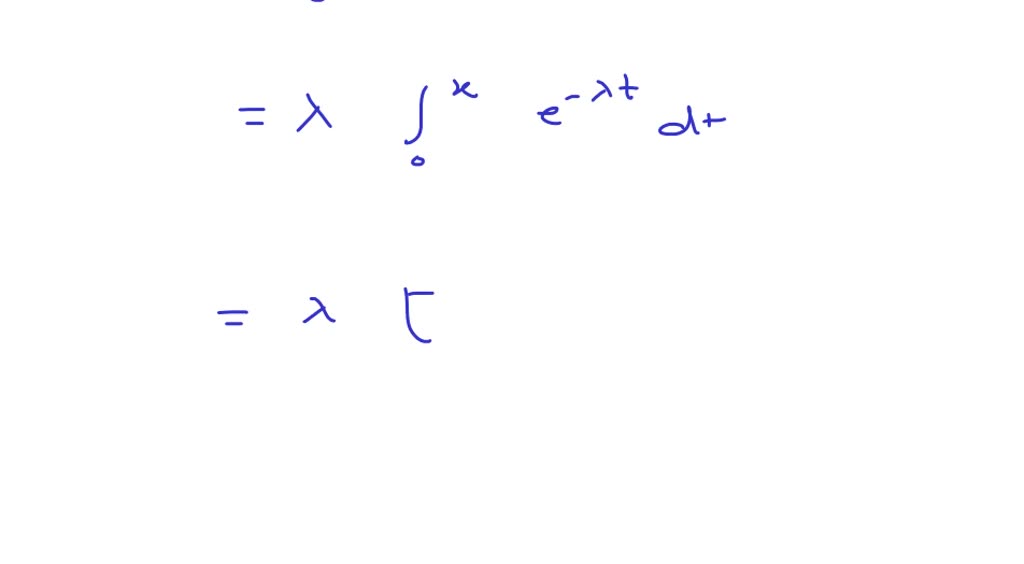 SOLVED: Use Laplace inversion formula to find the cdf of exponential ...