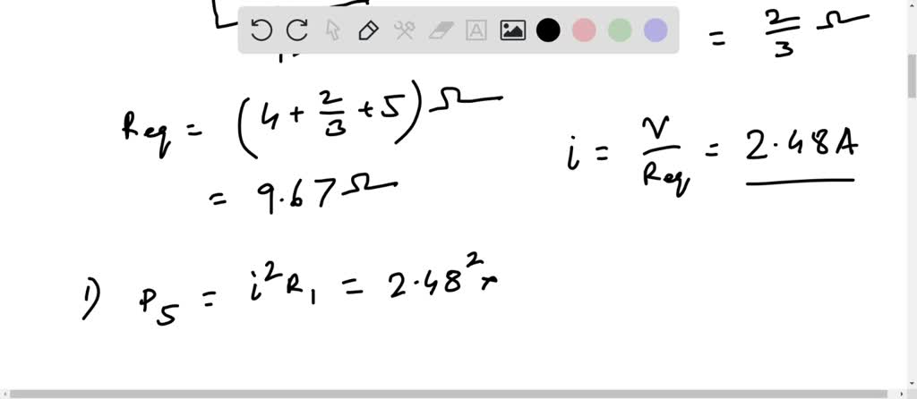 SOLVED: Calculate the power delivered to each resistor in the circuit ...
