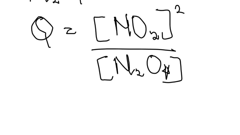 SOLVED: Consider the following equilibrium: N2O4 (g) ⇋ 2 NO2 (g) Kc = 4 ...