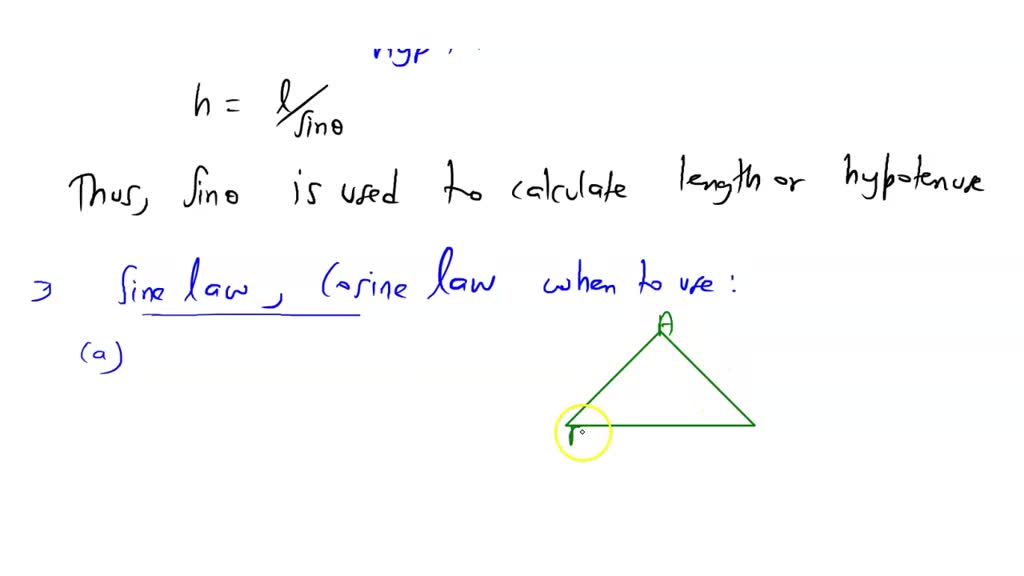 SOLVED: How do you know when to use the primary trigonometric ratio ...