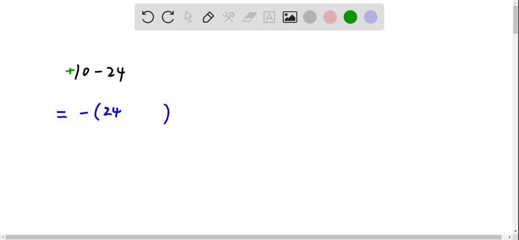 SOLVED: Math Draw a quick picture to show the number 24. Then draw a ...