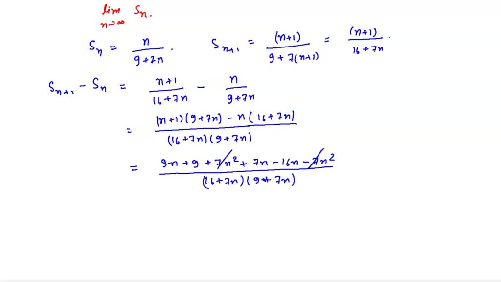 SOLVED: Using the difference test we get that +1 , = Hence the sequence ...