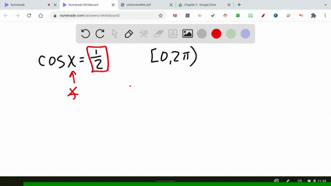 Use the unit circle shown here to solve the trigonometric...