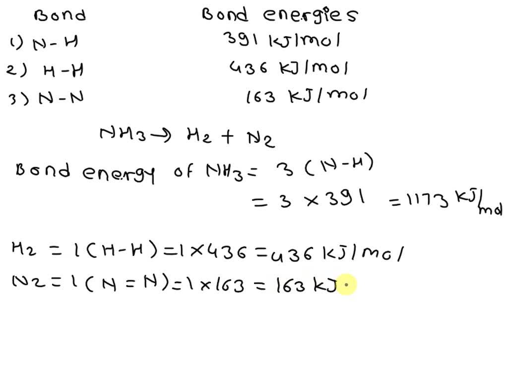 SOLVED: Given the following chemical equation: NH3 -> H2 + N2 Determine ...