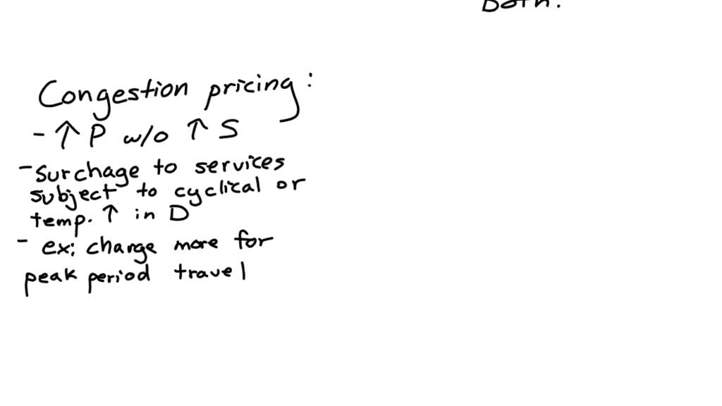 SOLVED: Compare and contrast surge pricing and congestion pricing. Give ...