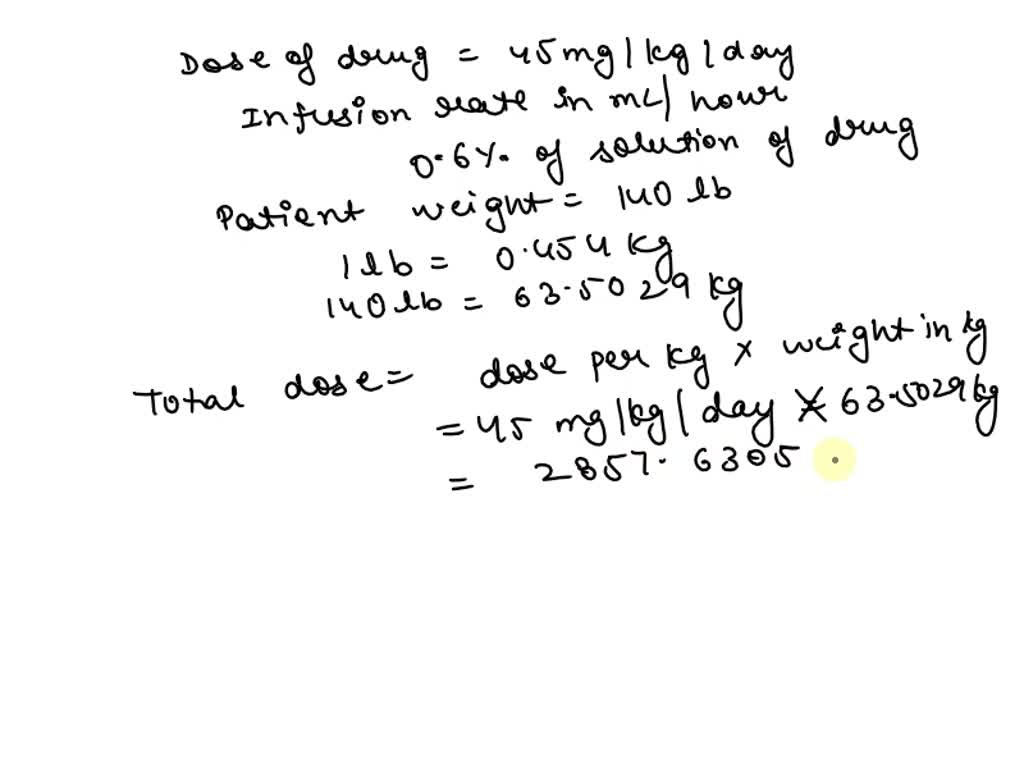 SOLVED: A patient is getting an IV infusion with 0.45% NaCl. If a ...