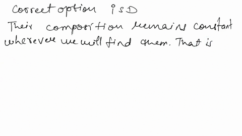 SOLVED: Substances have a definite and unchanging chemical composition ...