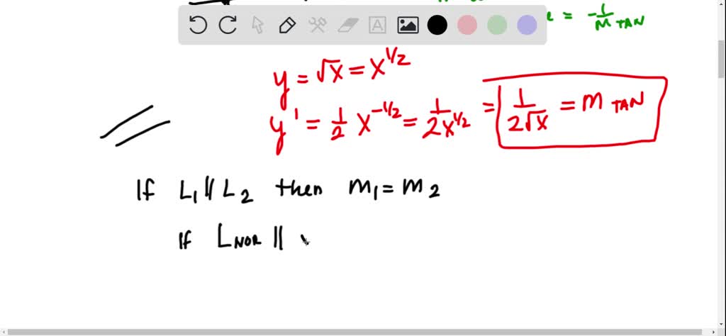 SOLVED: Find an equation of the normal line to the curve y = √(x) that ...