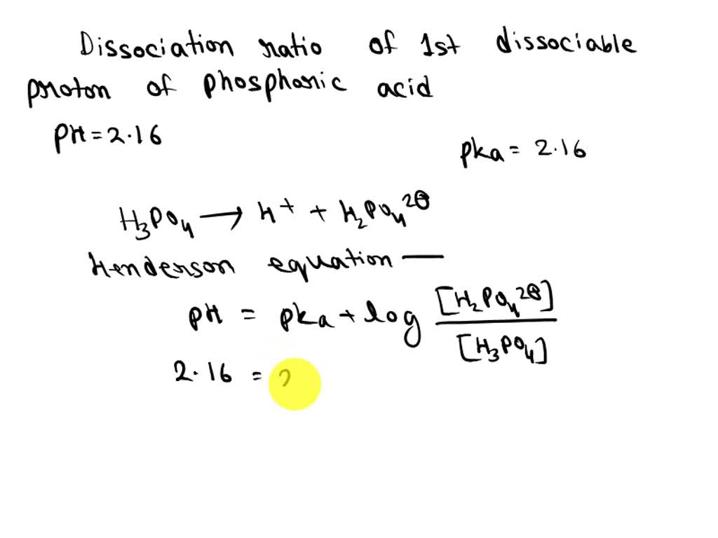 SOLVED: 1-1-2. What is the dissociation ratio of the 1st dissociable ...