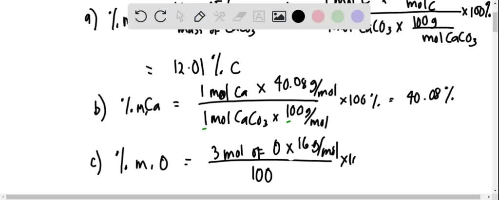 SOLVED: Calculate the percentage composition of the elements present in ...