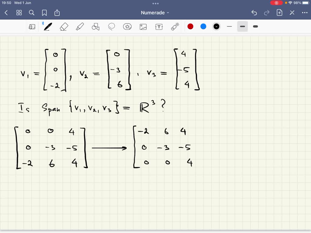 SOLVED Let V1 And V3 Does V1 Vz Va Span R3 Why Or Why Not Choose The SOLVED Let V1 And V3 Does V1 Vz Va Span R3 Why Or Why Not Choose The