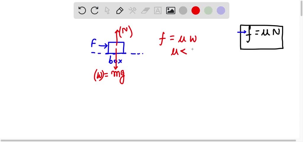 SOLVED: A person is pushing a box across a floor. Can the frictional ...