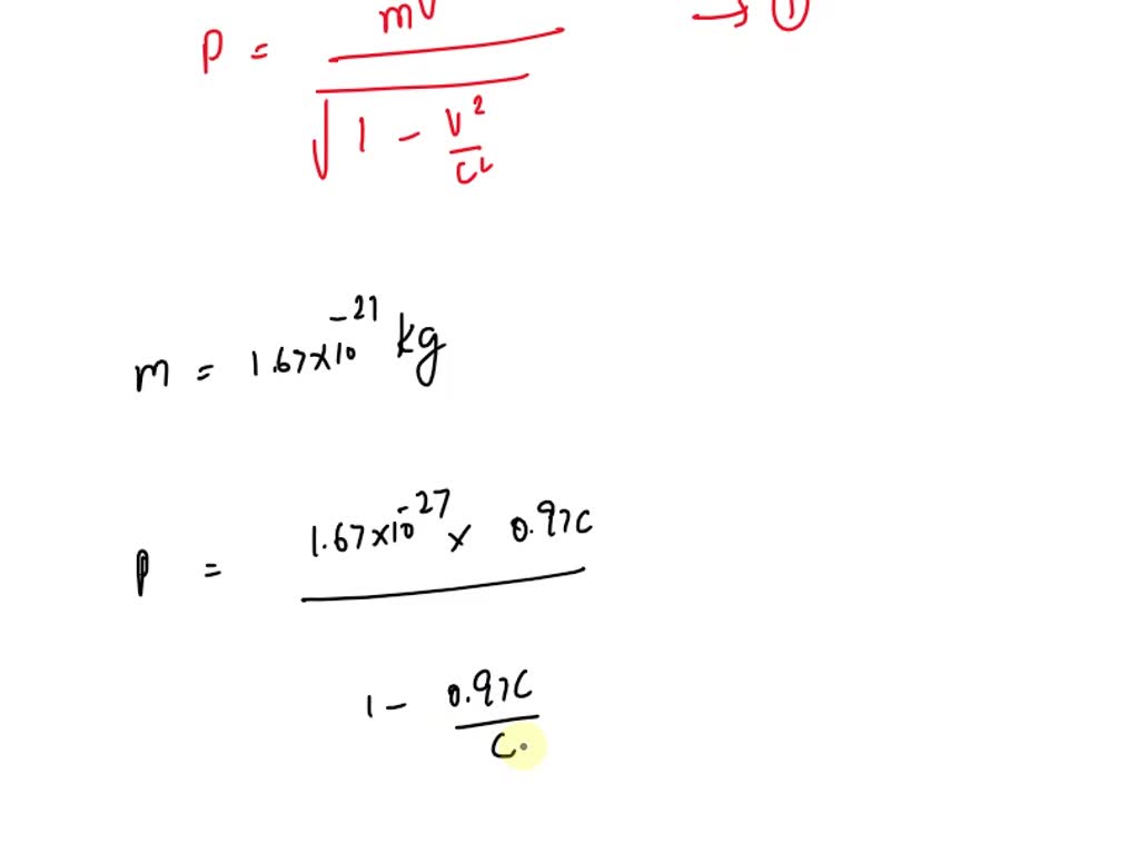 SOLVED: Two protons, each having a speed of 0.970c in the laboratory ...