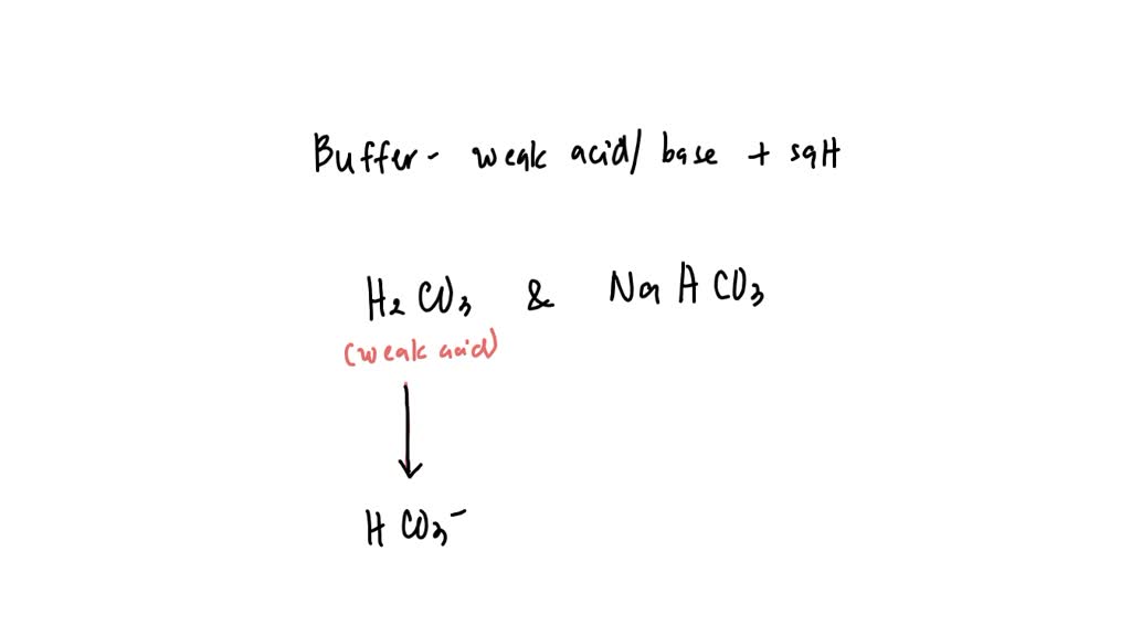 SOLVED: H2CO3, NaHCO3 Buffer solution. True or False?