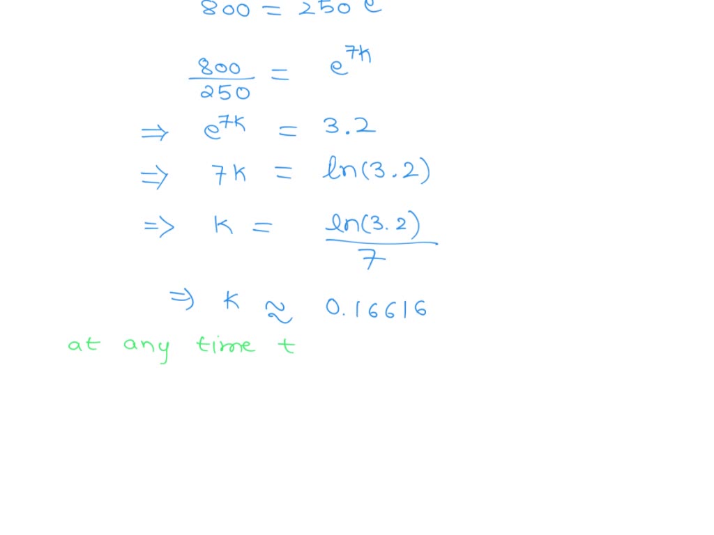 SOLVED: Bacteria grow in a nutrient solution at a rate proportional to ...