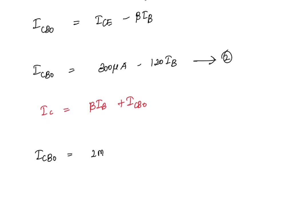SOLVED: The collector leakage current in a transistor is 300 μA in CE ...