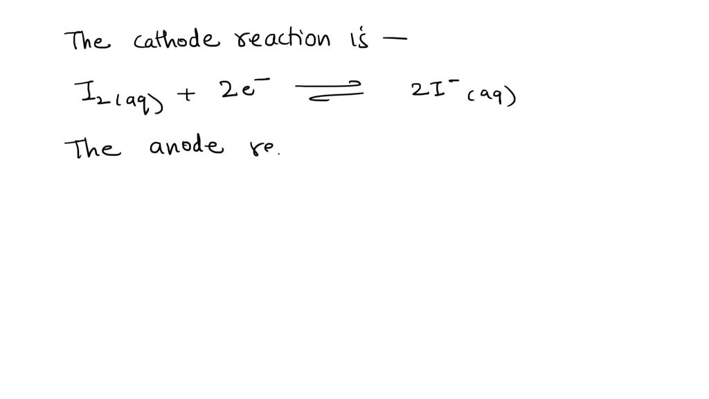 SOLVED: Consider the following half-cell reactions and their standard ...