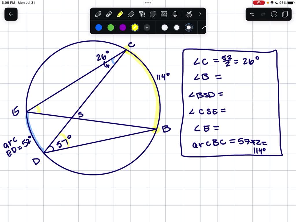 SOLVED: You can learn a lot about a circle, its angles, and its arcs from the Inscribed Angle ...