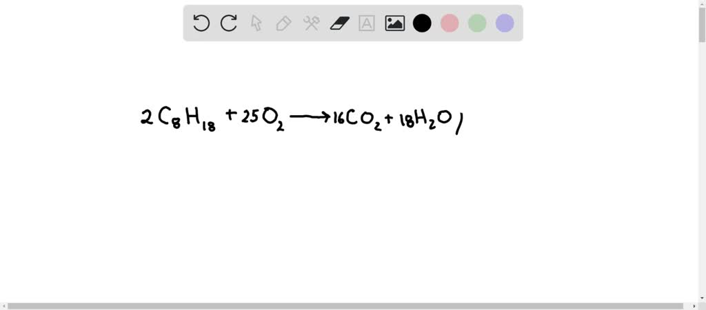 SOLVED: Octane (C8H18) is one of the principal components of gasoline ...