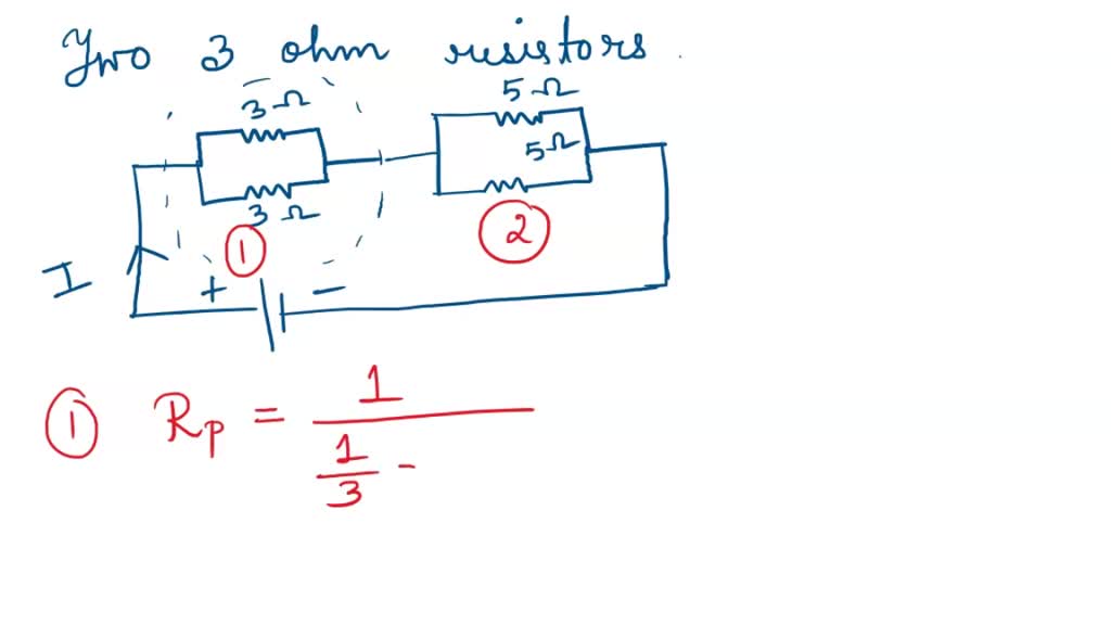 SOLVED: if two 3 ohms resistors are connected in parallel and this ...
