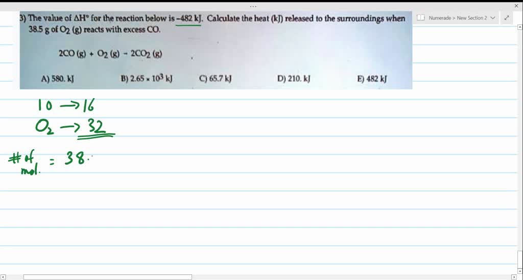 SOLVED: 8@ The k ? Clz (g) of AH? for the 2HCI (g) reaction below -186 ...