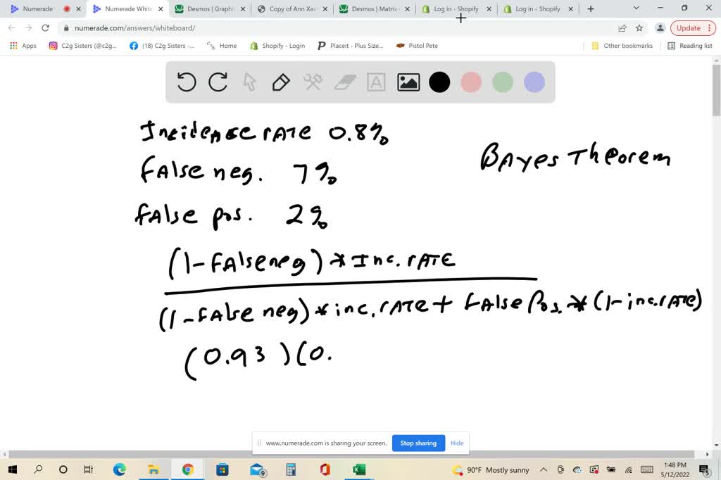 SOLVED: A certain disease has an incidence rate of 0.8%. If the false ...