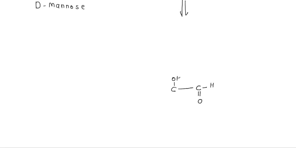 SOLVED: The below reaction scheme shows the formation of mannose ...