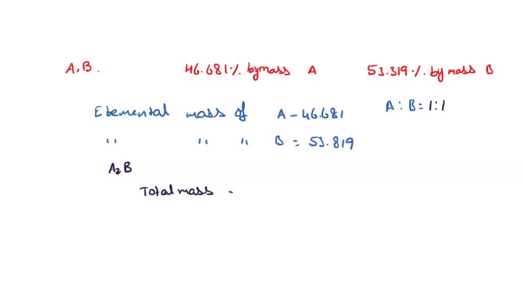SOLVED: 'In a test of the Law of Multiple Proportions, two different ...
