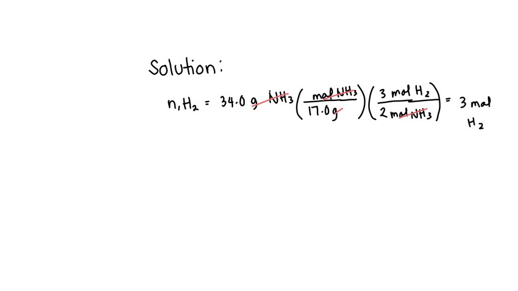 SOLVED: Nitrogen and hydrogen react to form ammonia according to the following equation: N2(g ...