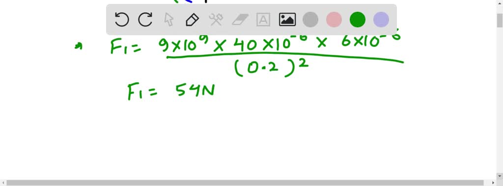 SOLVED: A particle (charge +40 |C) is located on the x axis at the point -20 cm, and a second ...