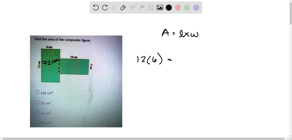 SOLVED: "What is the area of the figure shown below? What is the area ...