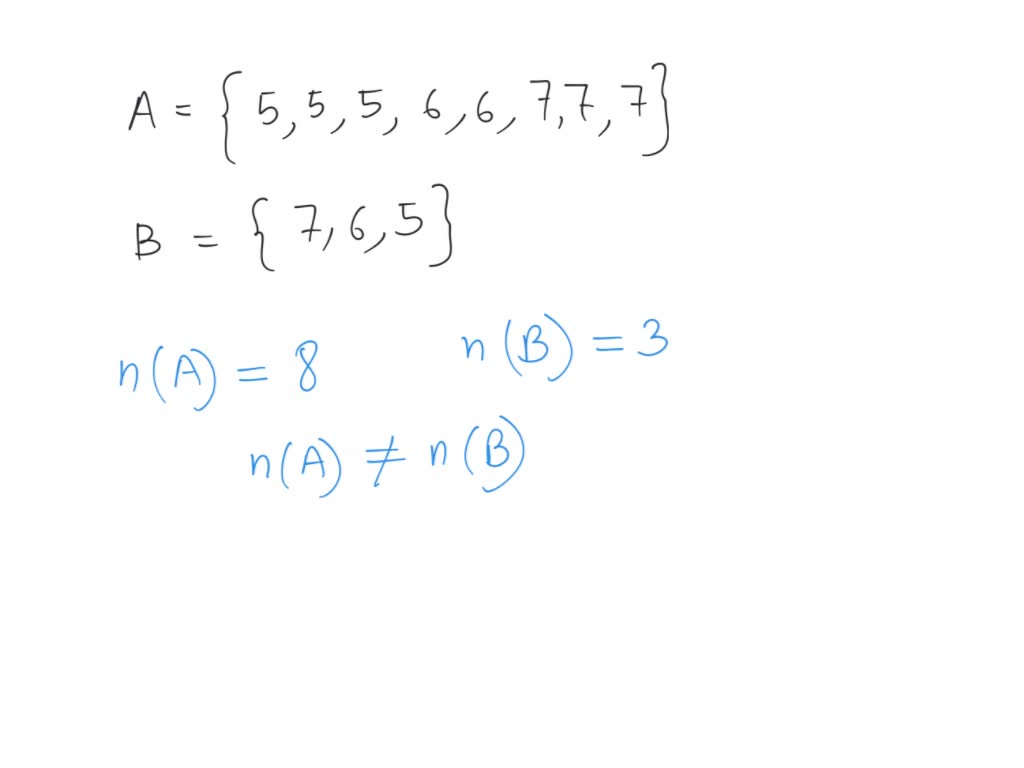 SOLVED: Answer the following questions about the given sets: Are the ...