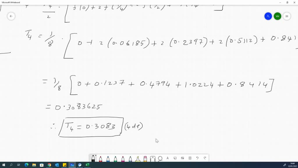 SOLVED: a) Estimate the integral J x sin x dx, to 4 decimal places ...