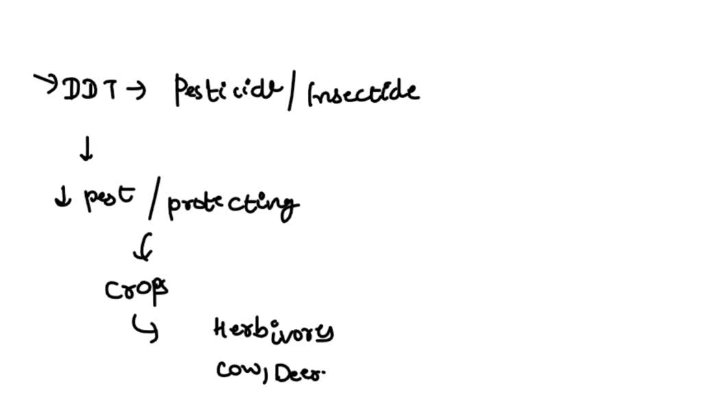 SOLVED: Use the example of DDT to explain how a pesticide can ...
