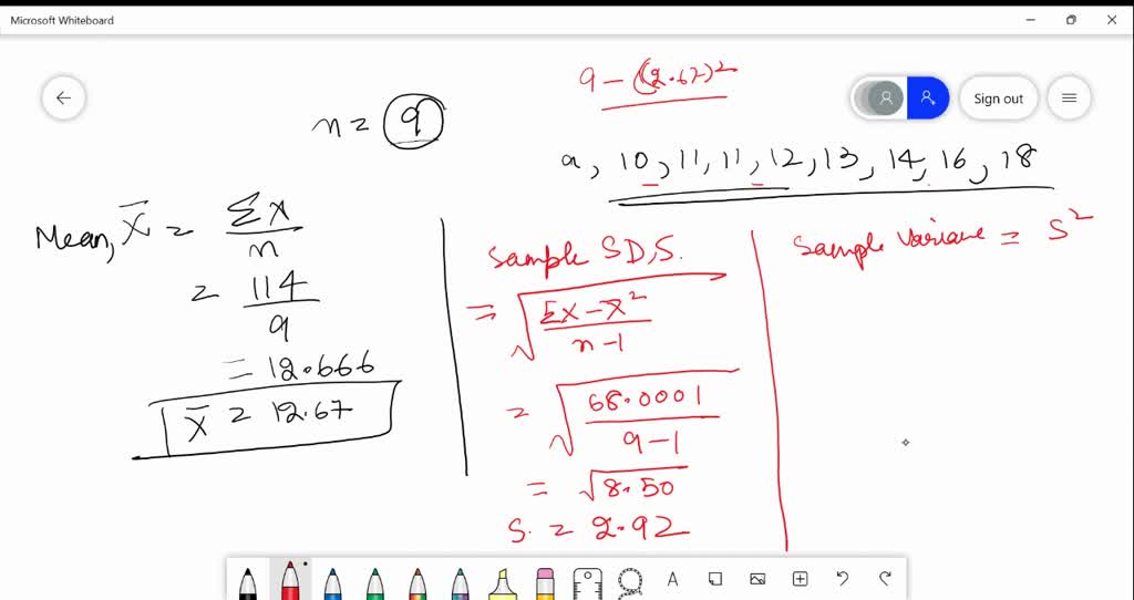 SOLVED: Calculate measures of central tendency and variability for the ...