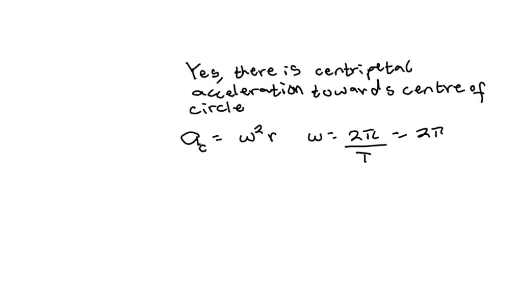 SOLVED: A body is moving in a circle of radius 10m at a constant speed. The time period is 5 s ...