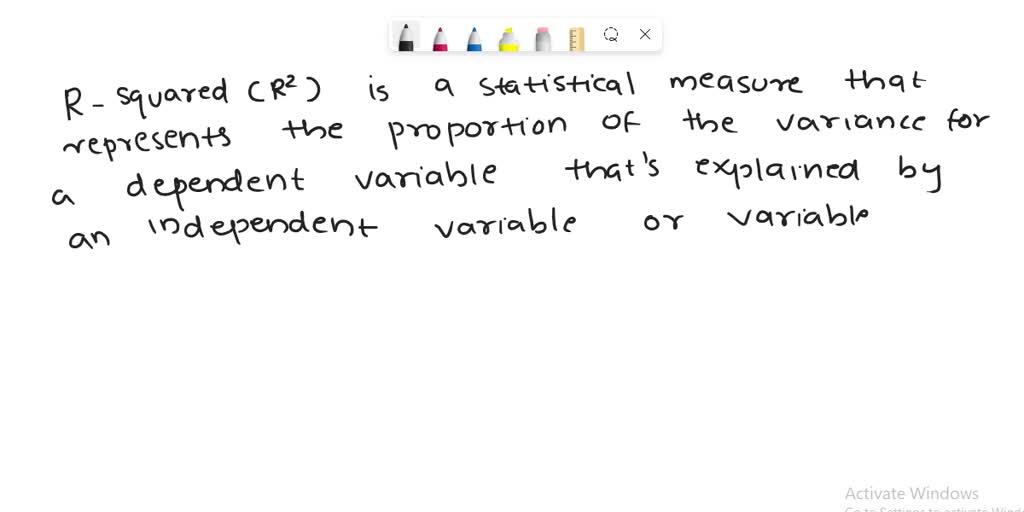 SOLVED: If the total sum of squares (SST) is 81 and the residual sum of squares (SSR) is 25 for ...