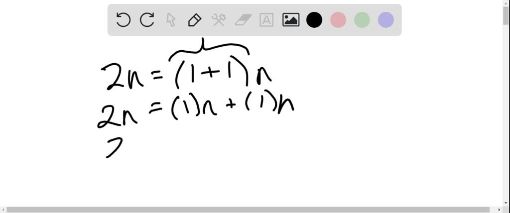 SOLVED: If n is a positive integer, show that 2n = (1 + 1)n now use the Binomial Theorem.
