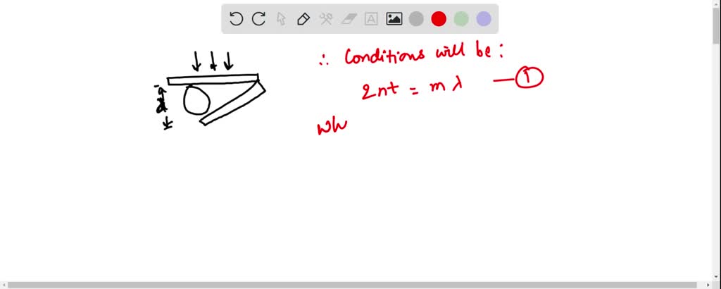 SOLVED: An air wedge is formed between two glass plates separated at ...